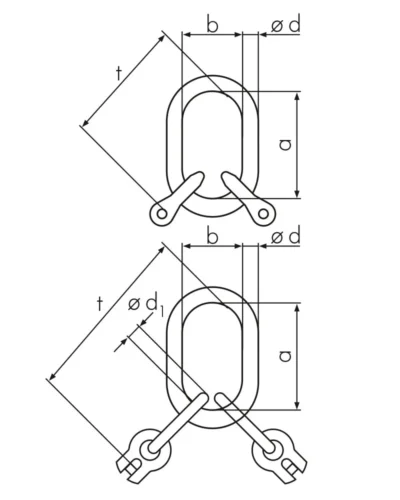 NORM8 Special master assemblies TASGV 2 with clevis connectors, for ...